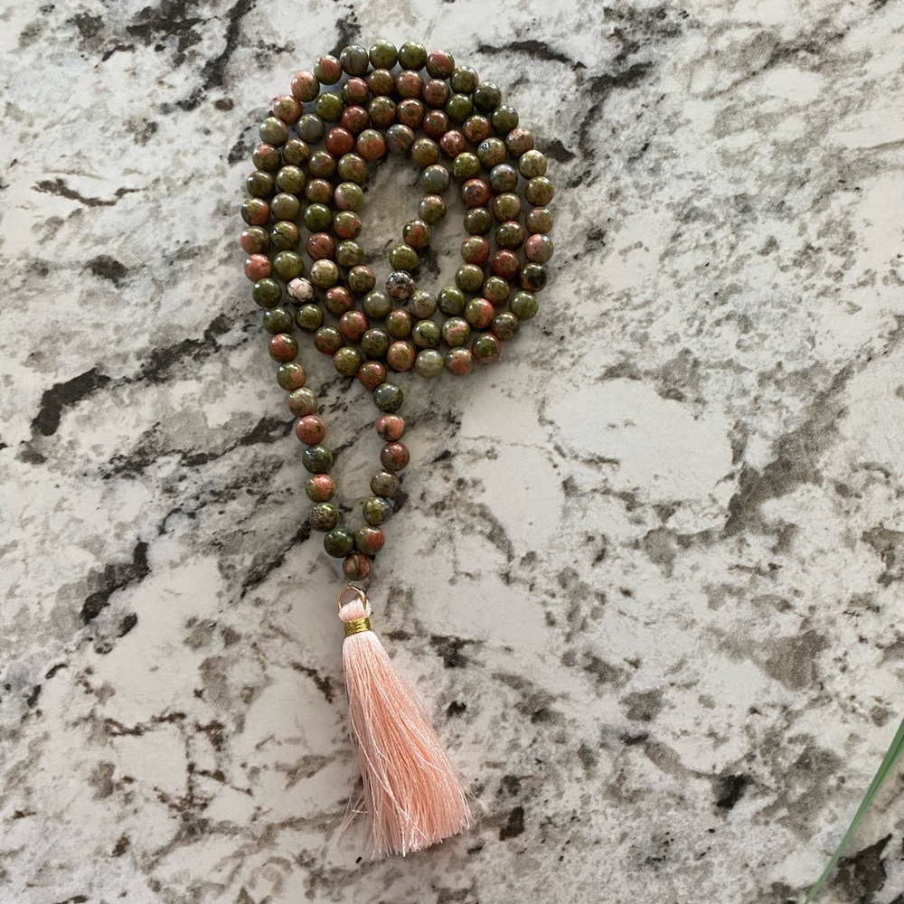 Genuine Greenstone Mala - Gem
